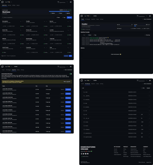 Seu bot e website online - Square Cloud